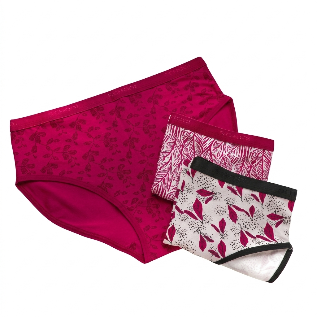 Printed Brief - Pack of 3 -Group 157 – School Cotton Wear