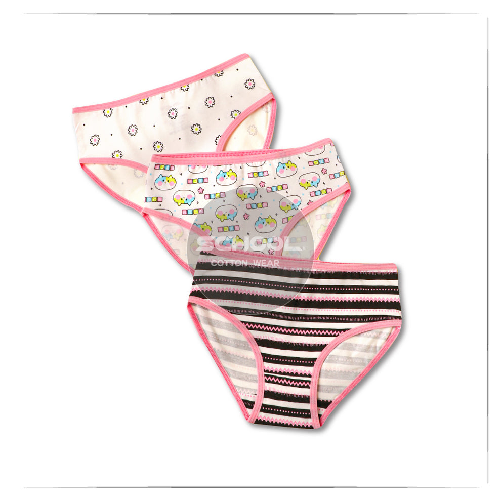 Kids Printed Brief - Pack of 3 - Group 32 – School Cotton Wear